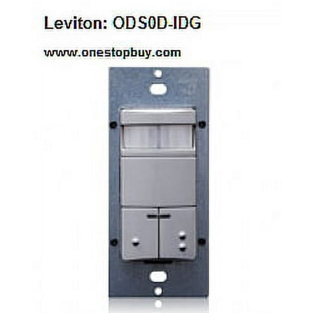 Leviton Occ Snsr,PIR,120/230/277V AC,Gray ODS0D-IDG - Walmart.com