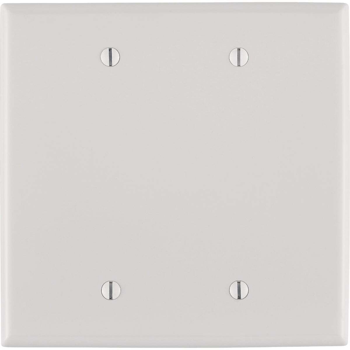 Leviton PJ23-W White Midway Nylon Two Gang Blank Wall Plate - Walmart.com