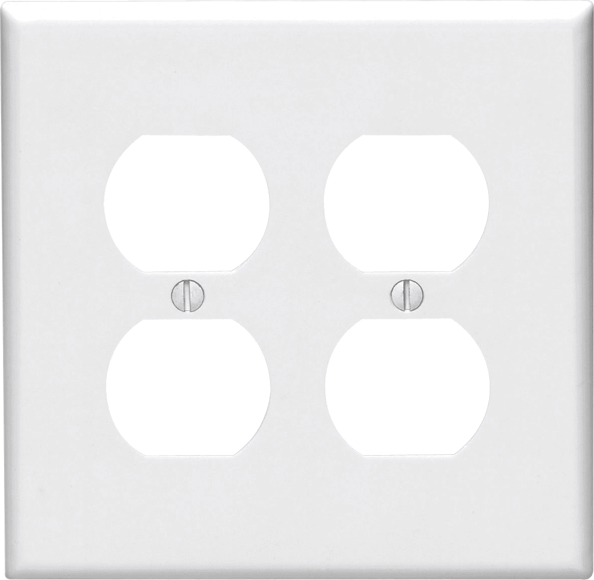 Leviton Two-Gang Wallplate in White — UL Listed for US Residential ...