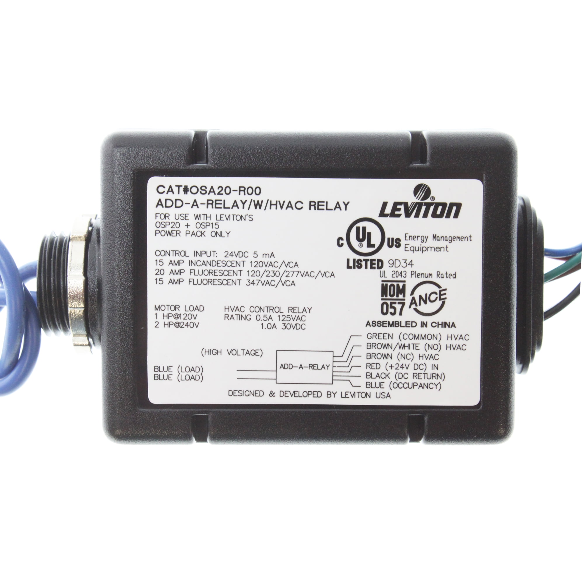 Leviton Power Pack,120/230/277VAC,Black OSA20-R00 - Walmart.com