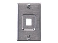 Leviton QuickPort Wallphone Wallplate - Wall mount plate - 1 port ...