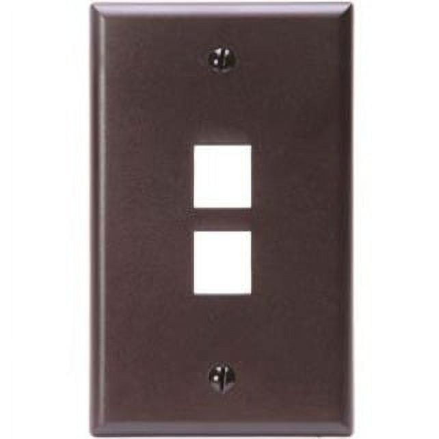 Leviton QuickPort 2 Socket Faceplate - Walmart.com