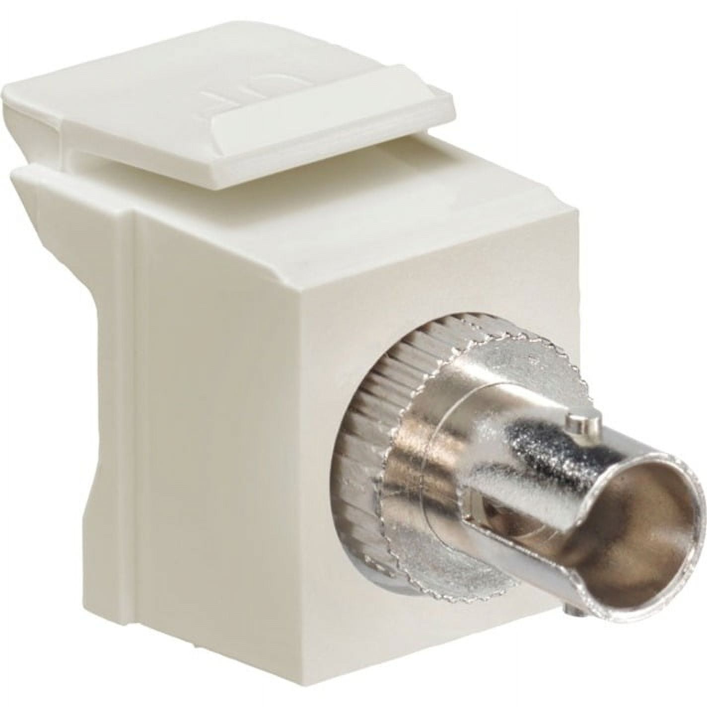 Leviton QuickPort Ivory ST Fiber Optic Single-Mode Adapter Snap-In ...