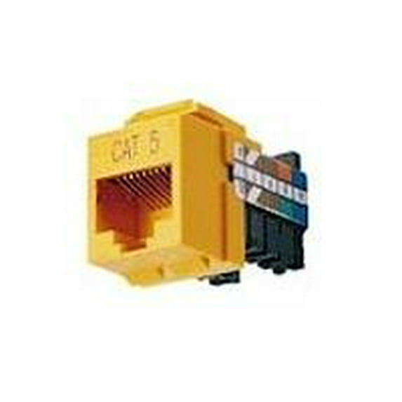 Leviton QuickPort - Keystone jack - CAT 5 - RJ-45 - white - Walmart.com