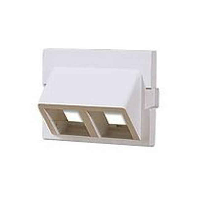 Leviton QuickPort MOS Simplex Module Adapter - Modular insert - ivory ...