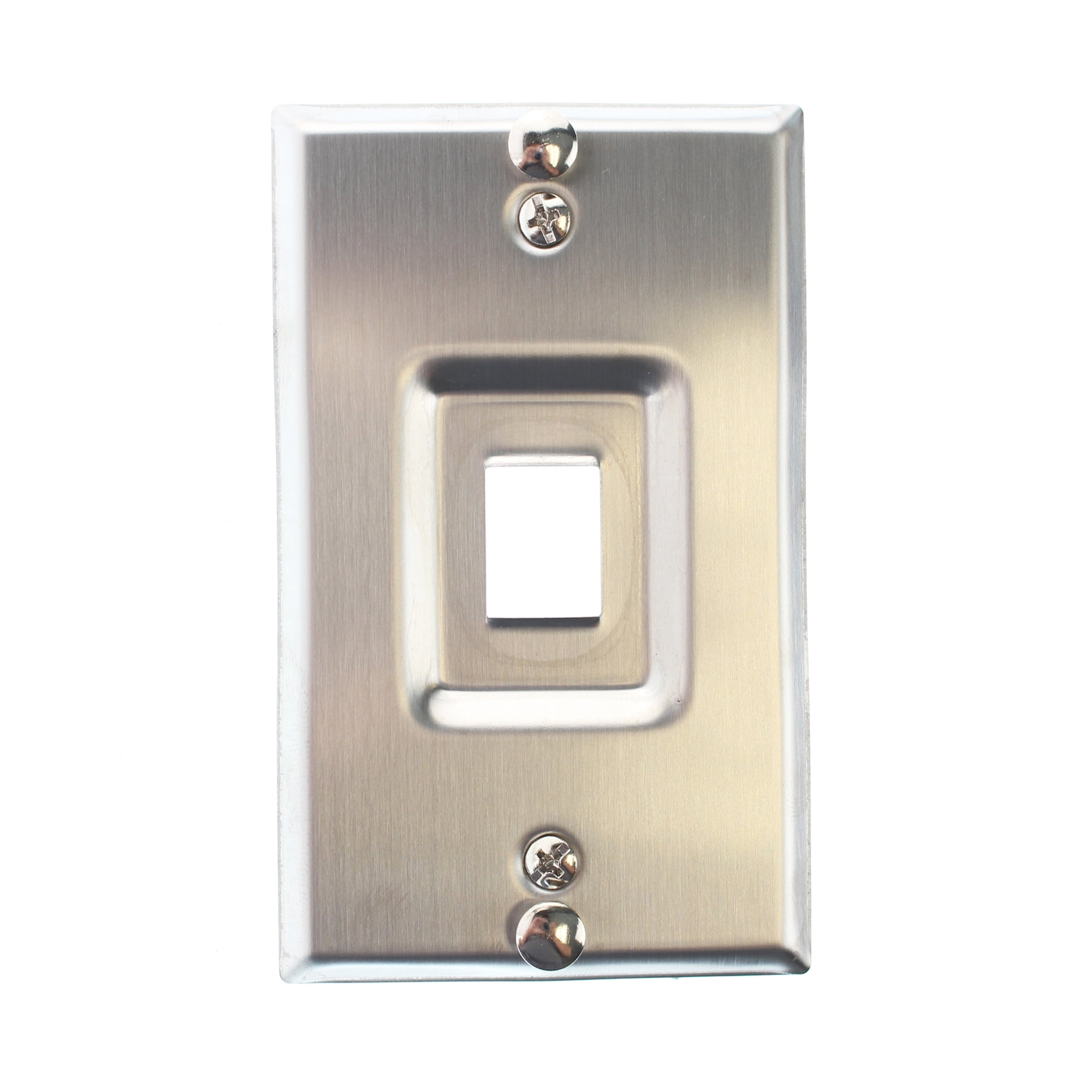 Leviton 4108W-1SP QuickPort Telephone Wall Jack, Stainless Steel ...