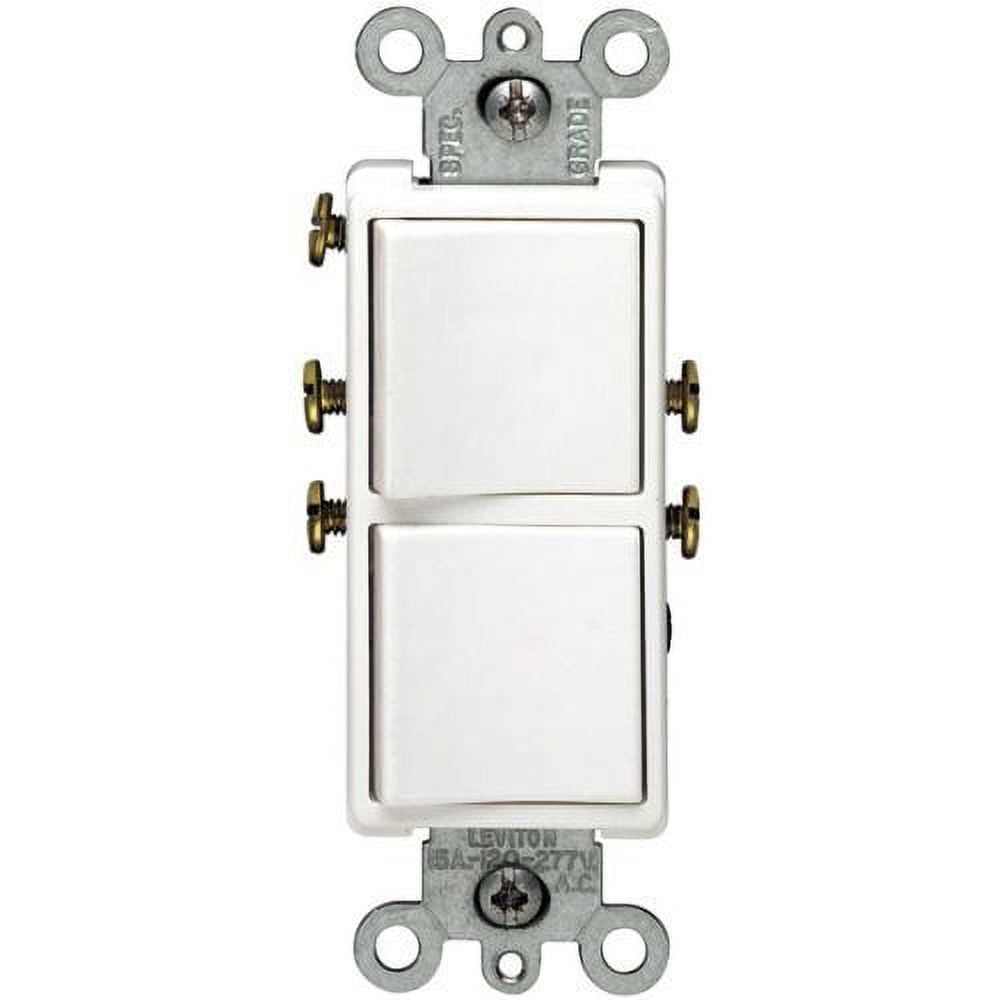 Leviton R02-5634-W Two Single-pole Switches - Walmart.com