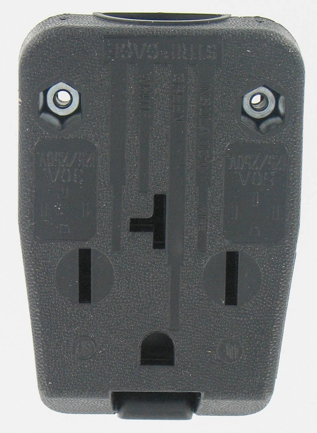 Leviton R50-00275-00T 30/50 Amp Commercial Grade Straight Blade Angle ...