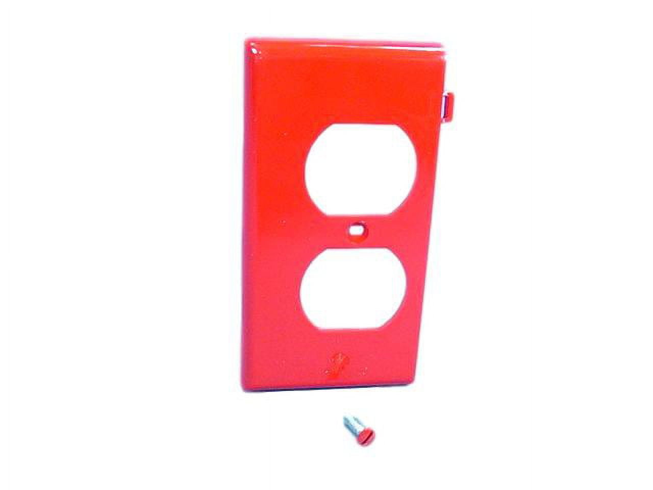 Leviton 1-Gang Duplex Receptacle Wall Plate, Sectional, Unbreakable ...