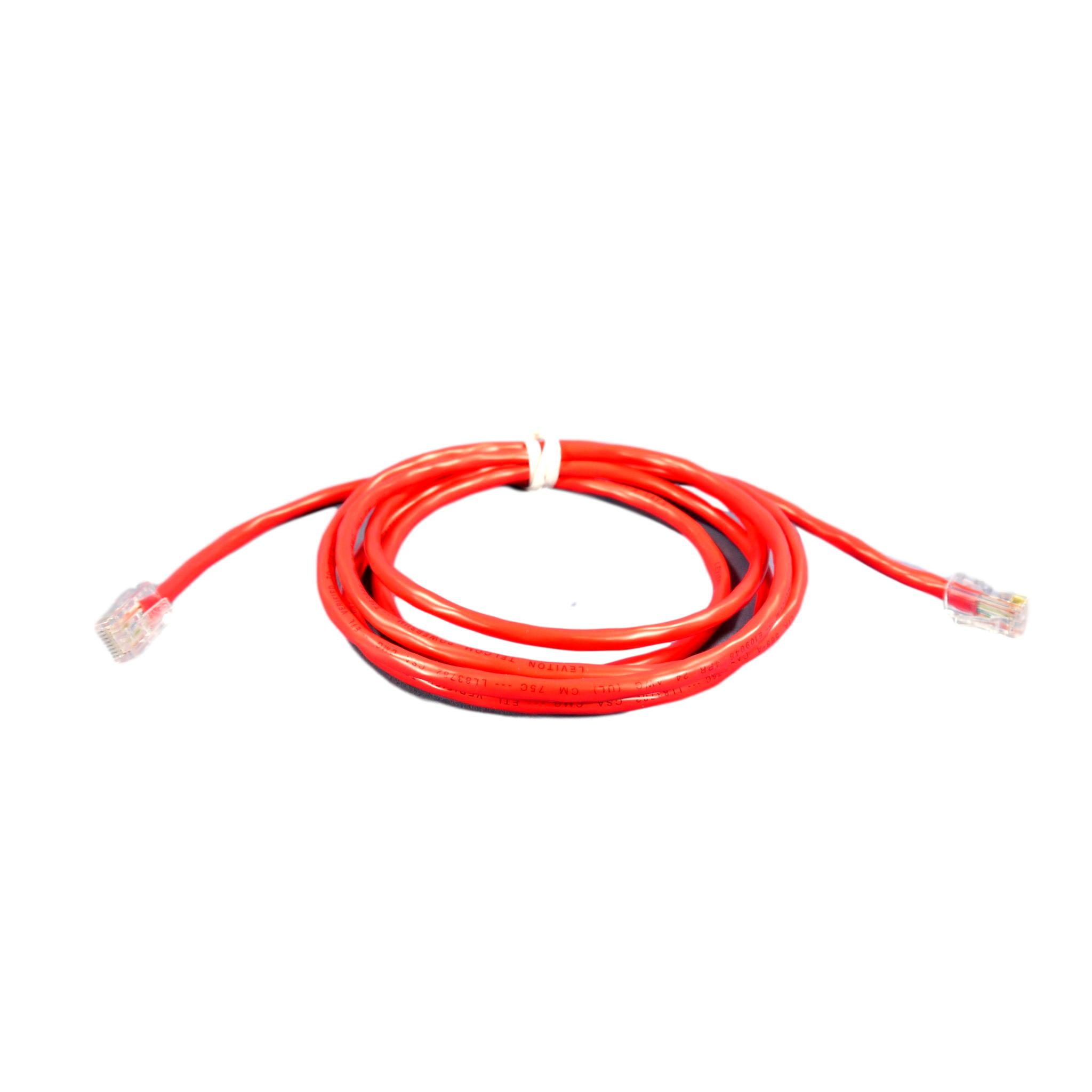 Leviton Red Cat 5 7ft Ethernet LAN Patch Cord Network Cable Cat5 8P8C ...