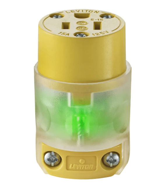 Leviton Round Dead Front Lighted Connector - Walmart.com