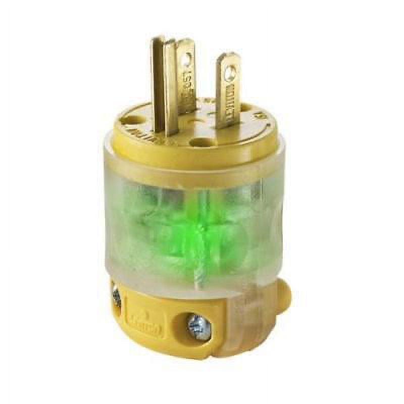 Leviton Round Dead Front Lighted Plug - Walmart.com