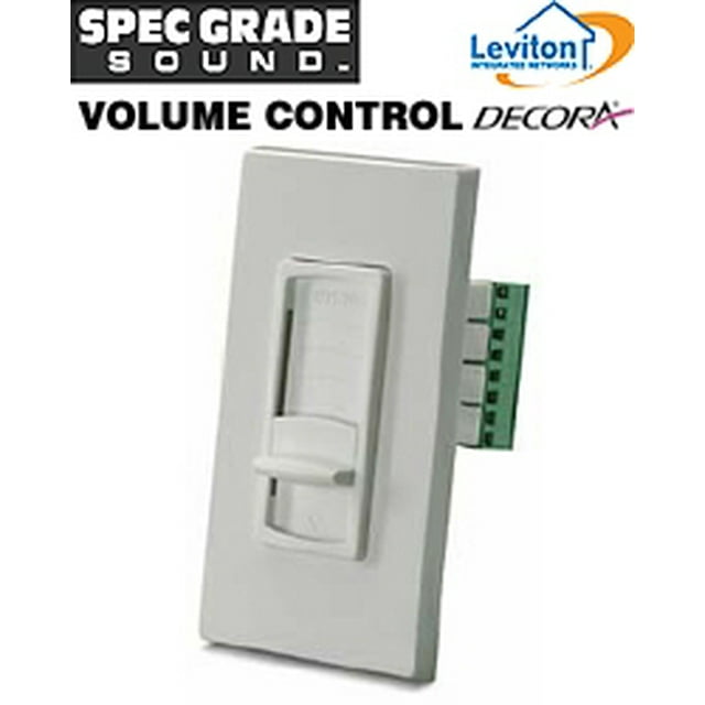 Leviton SGVST-W Decora Strauss Transformer, Free Volume Control, White ...