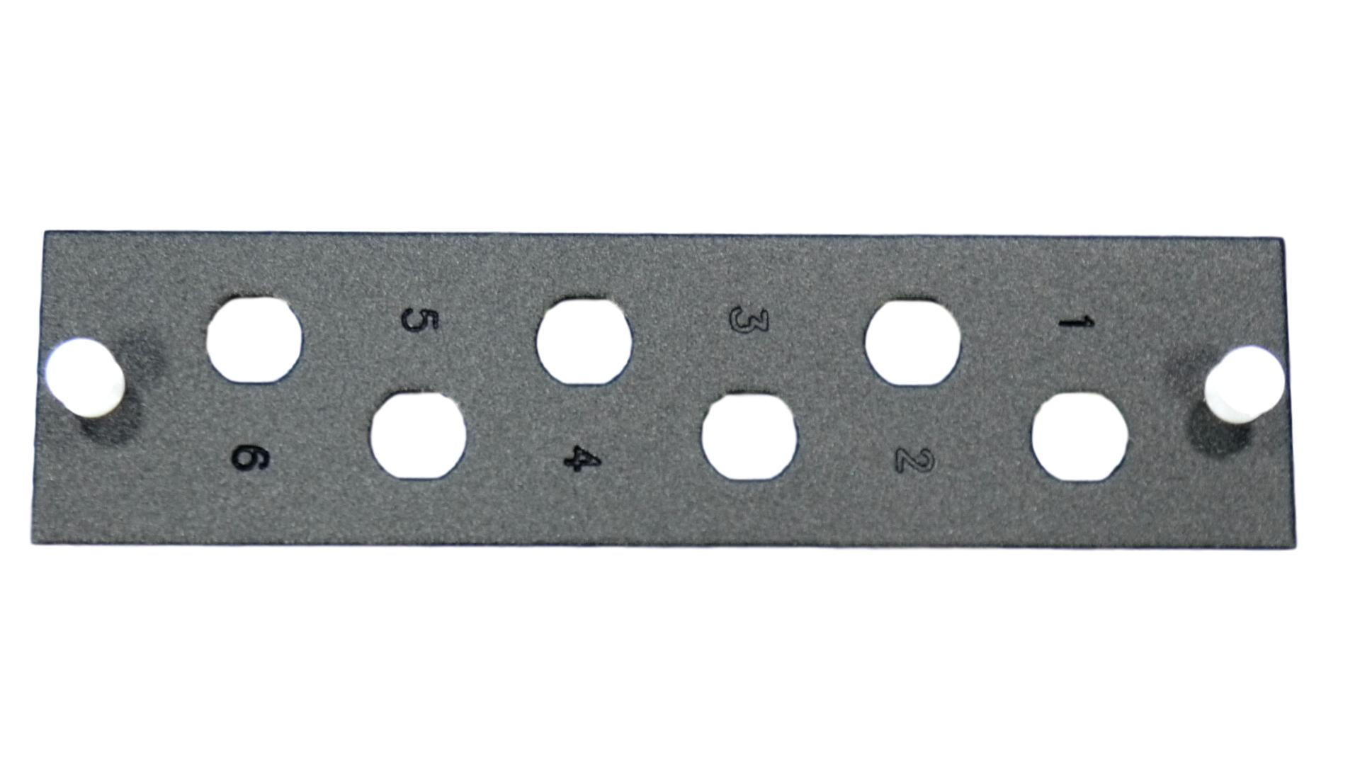 Leviton ST Fiber Optic Patch Panel Mounting Plate 6-Couplings Unloaded ...