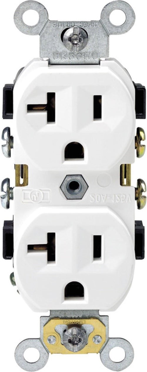Leviton Duplex Outlet Commercial Grade - Heavy Duty - Black - Walmart.com