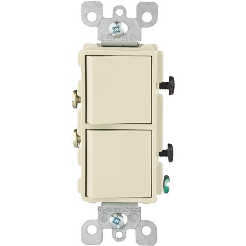 Leviton Single Pole Duplex Switch LT ALM DPLX, Each - Walmart.com