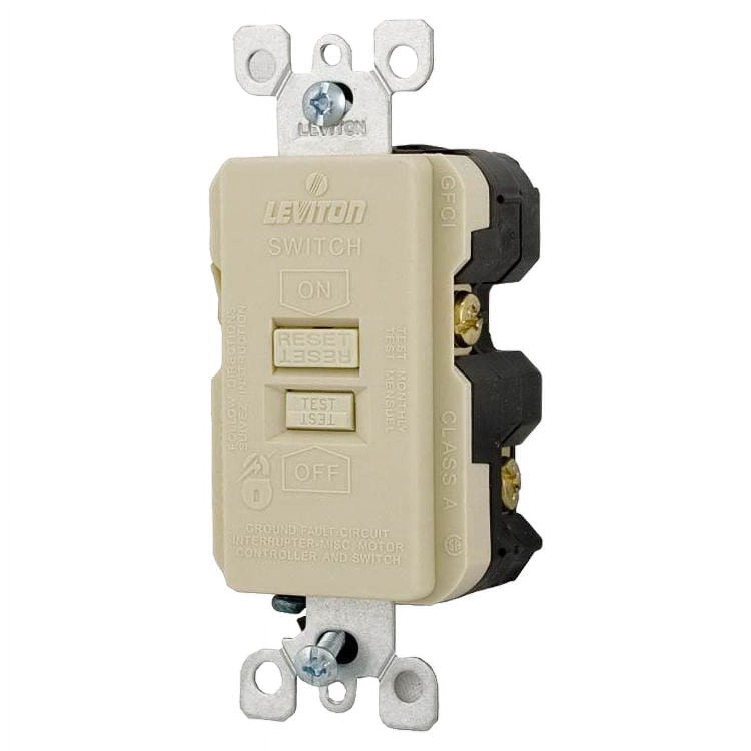 Leviton SmartlockPro Slim Faceless GFCI Receptacle, 125 V, 20 A, 2 Pole ...