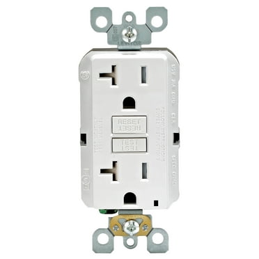 Leviton M02-GFNT1-03W 15 Amp White SmartlockPro Self-Test GFCI 3 Count ...