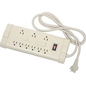 Leviton Surge Strip, 9 Outlet, 6-ft Cord, 5-15P Right Angle Plug ...