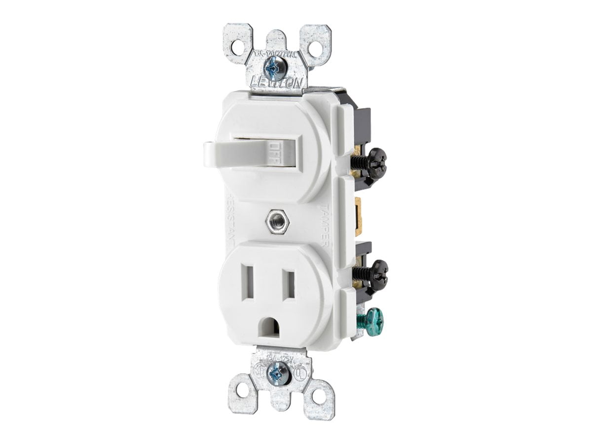 Leviton 15 Amp Tamper Resistant Duplex Receptacle, Outlet,, 11/14/2023