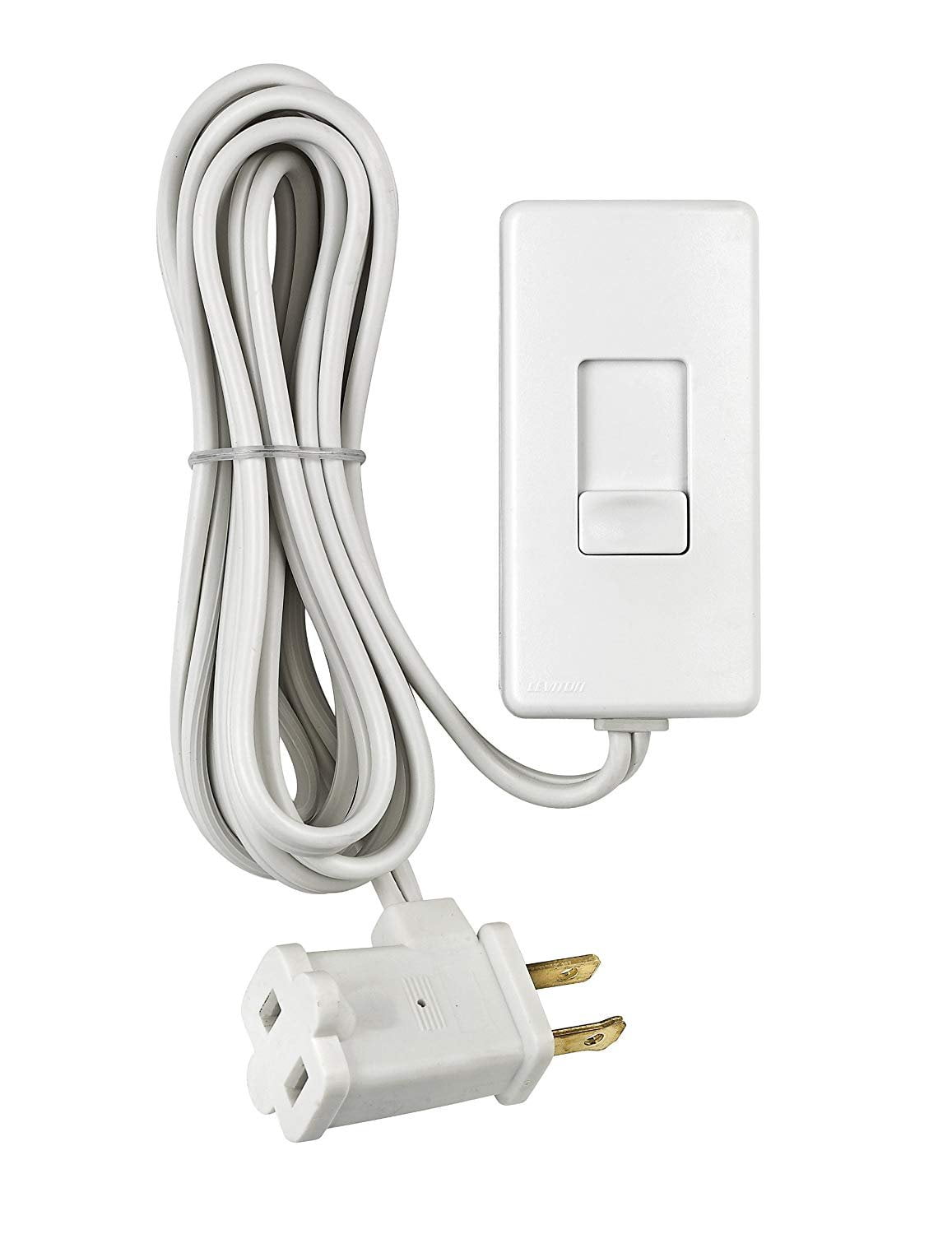 Leviton TBL03-10W Tabletop Slide Control Lamp Dimmer, 300-Watt, White ...