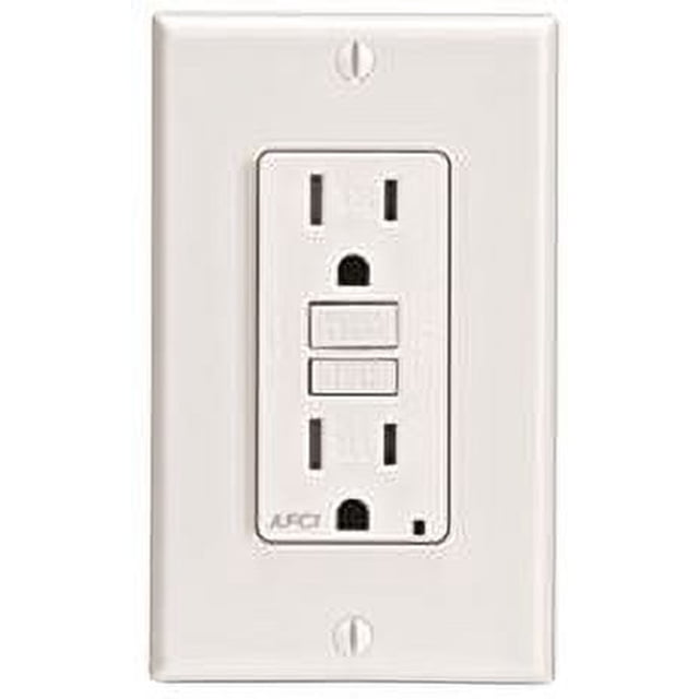 Leviton Tamper-Resistant Afci Receptacle With Led Indicator, 15 Amp ...