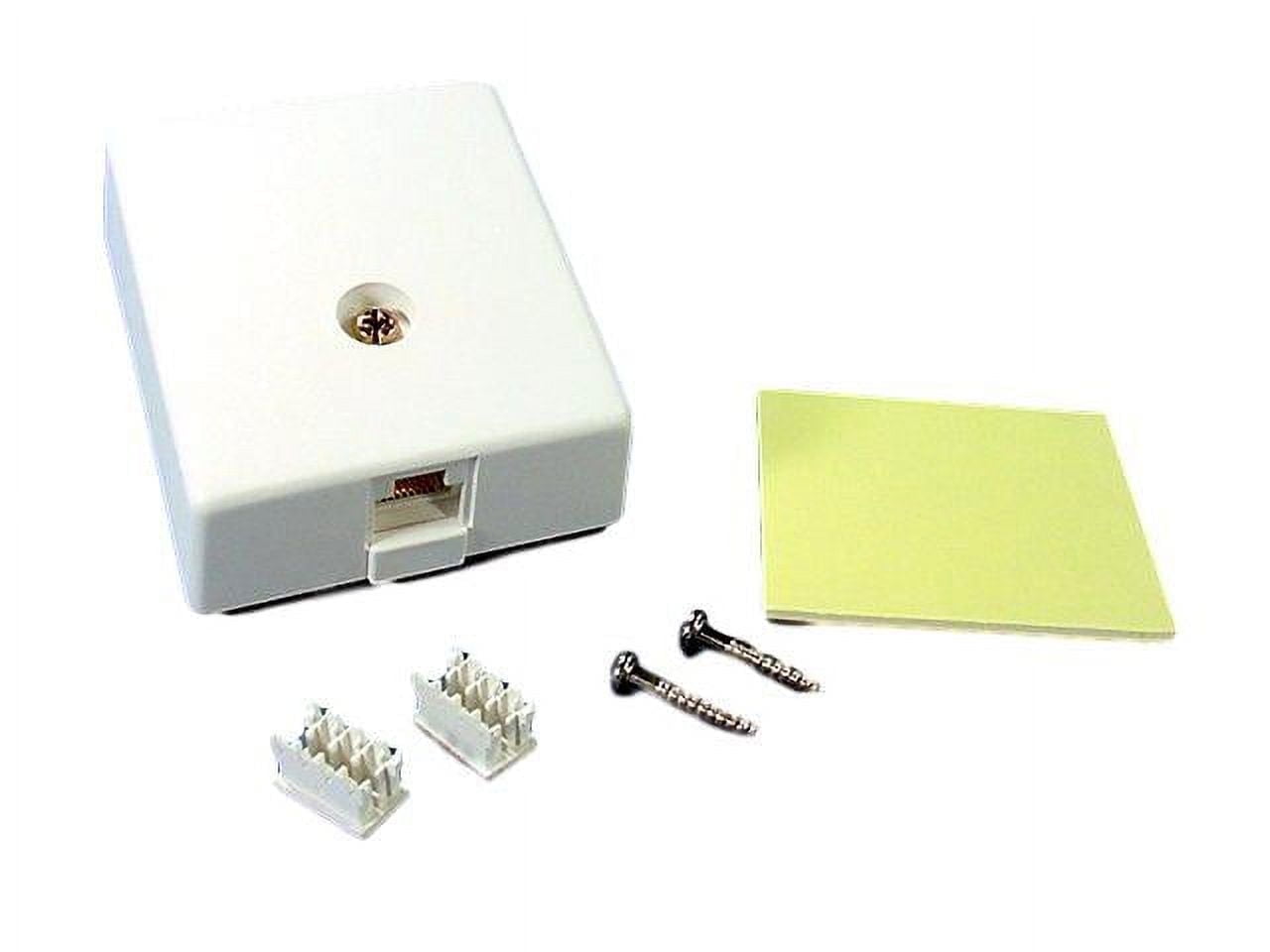 Leviton Telephone Surface Mount Jacks 41038-WDB - Walmart.com