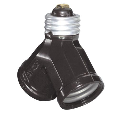 Leviton Twin Socket Adapter 1-TO-2, Each - Walmart.com