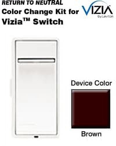 Leviton VPKIT-CSB Color Change Kit Vizia Decora Style Coordinating ...