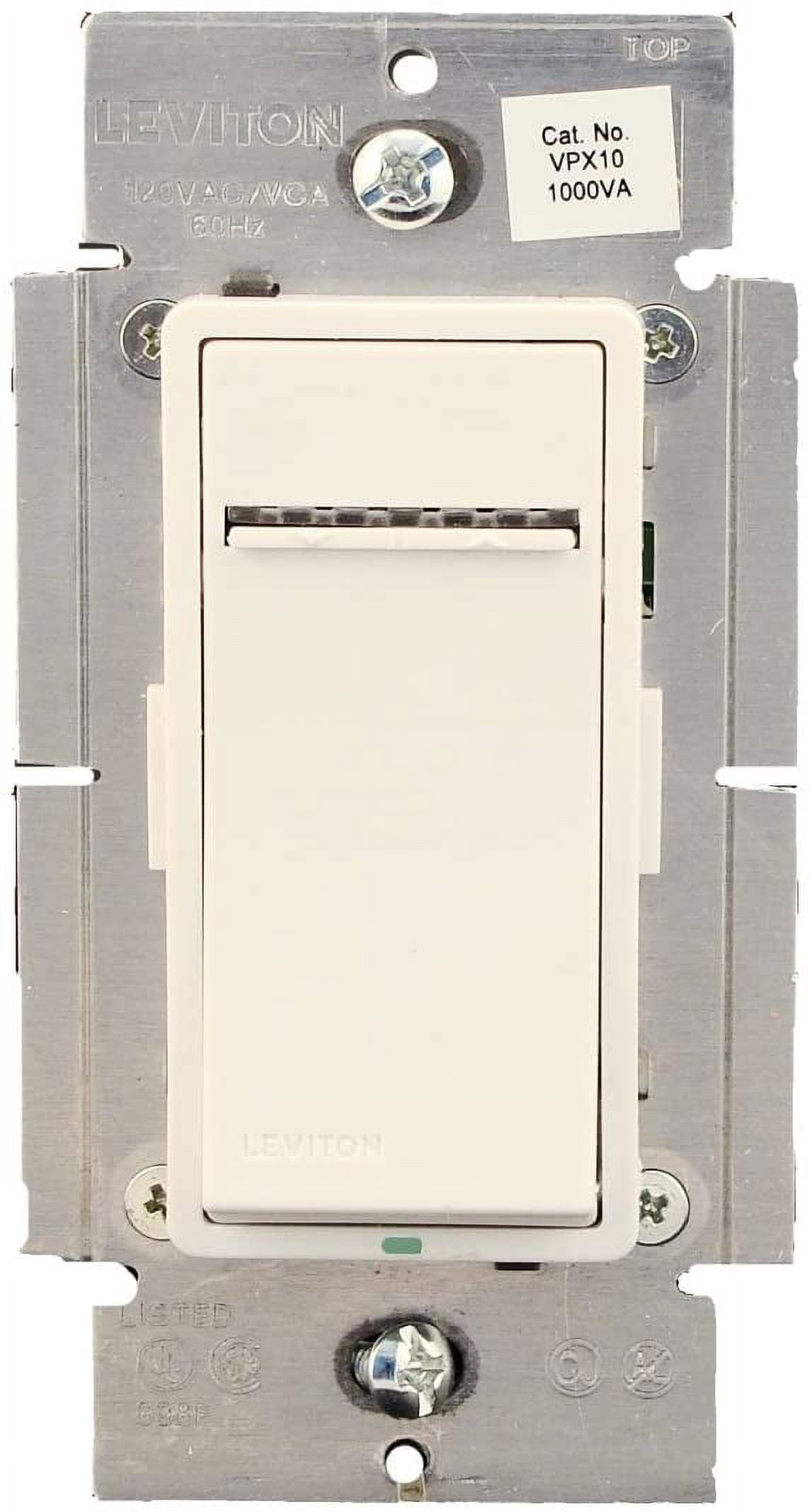 Leviton VPX10-1LZ, Vizia Digital 1000VA Fluorescent Dimmer for Mark 10 ...