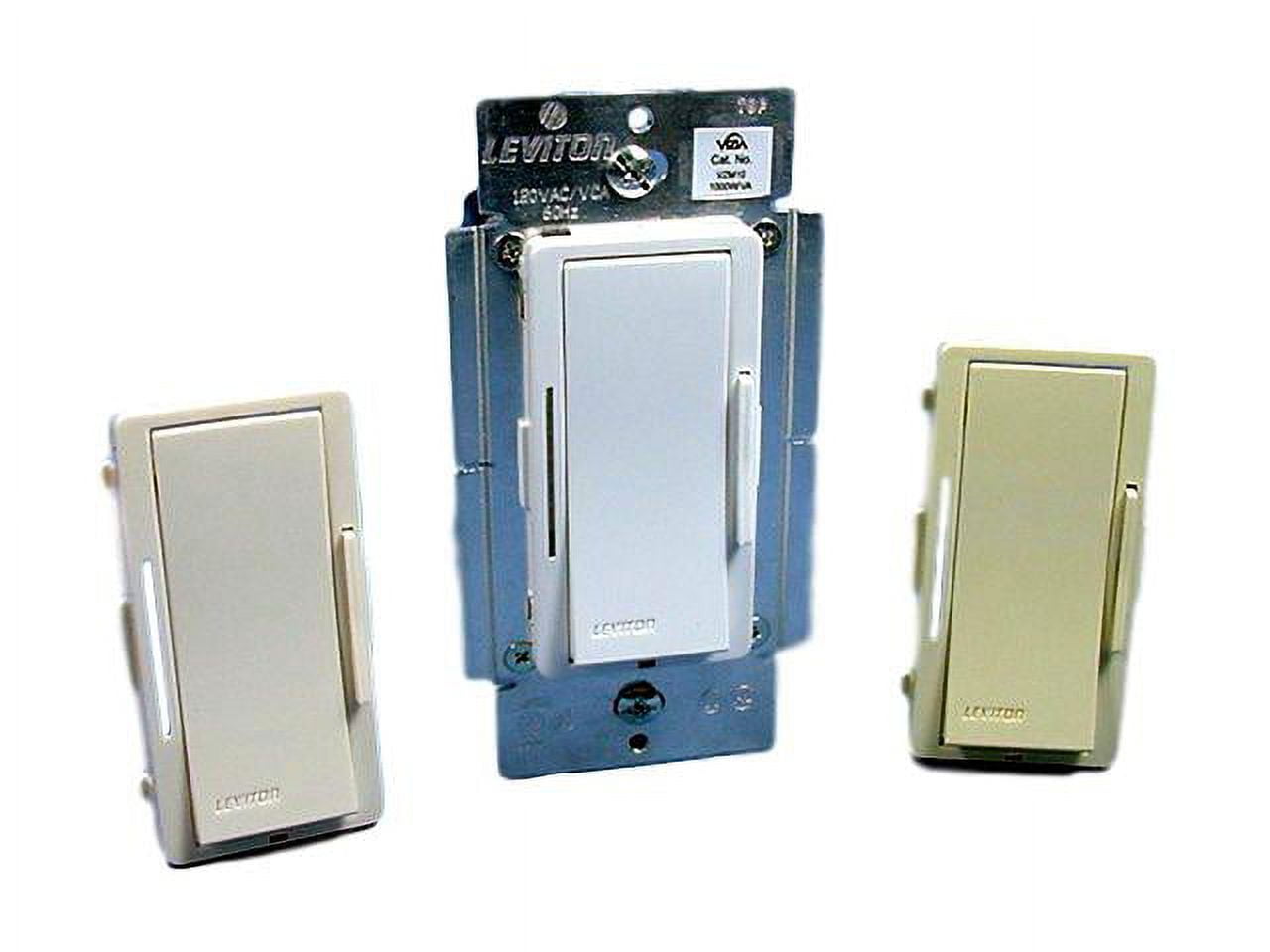Leviton VZM10-1LZ White Ivory Light Almond Vizia 1000W/VA SP/3-Way ...