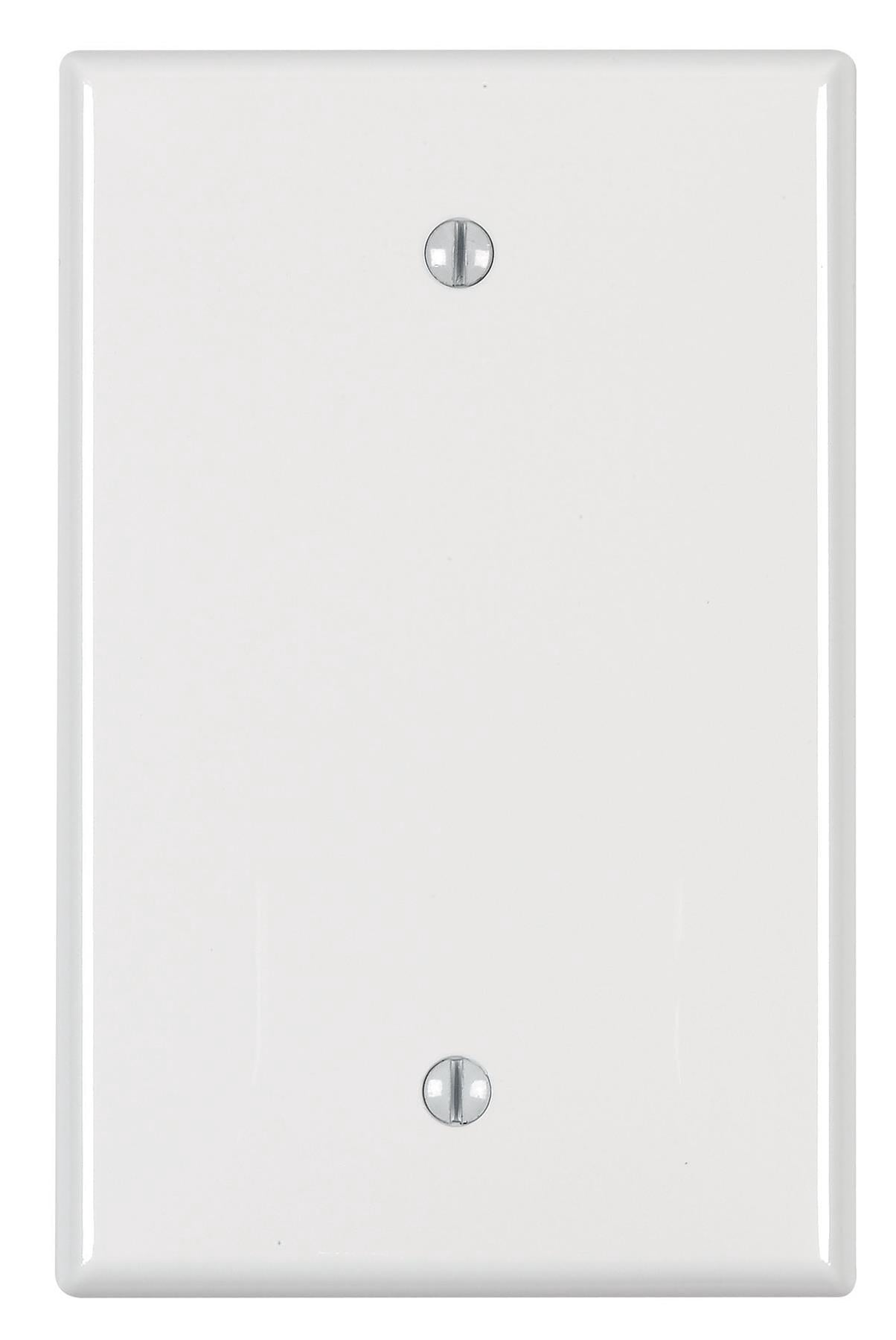 Leviton Manufacturing 3007275 1 Gang Mid Blank White Wallplate pack of ...
