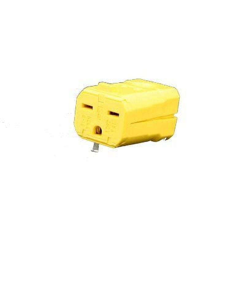 Leviton Yellow Python Industrial Cord Connector 6-15 6-15R 15A 250V ...