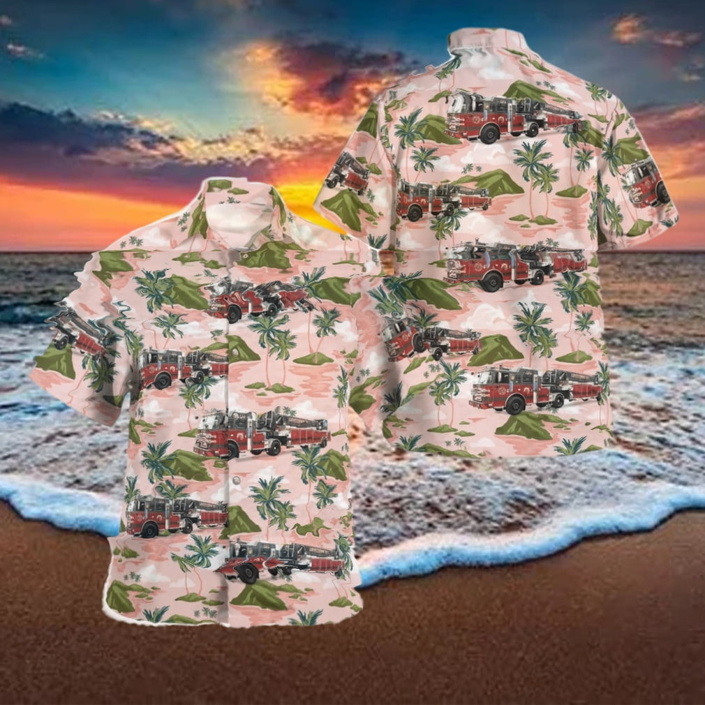 Levittown Fire Truck Hawaiian Shirt Best Style For Men Women - Walmart.com