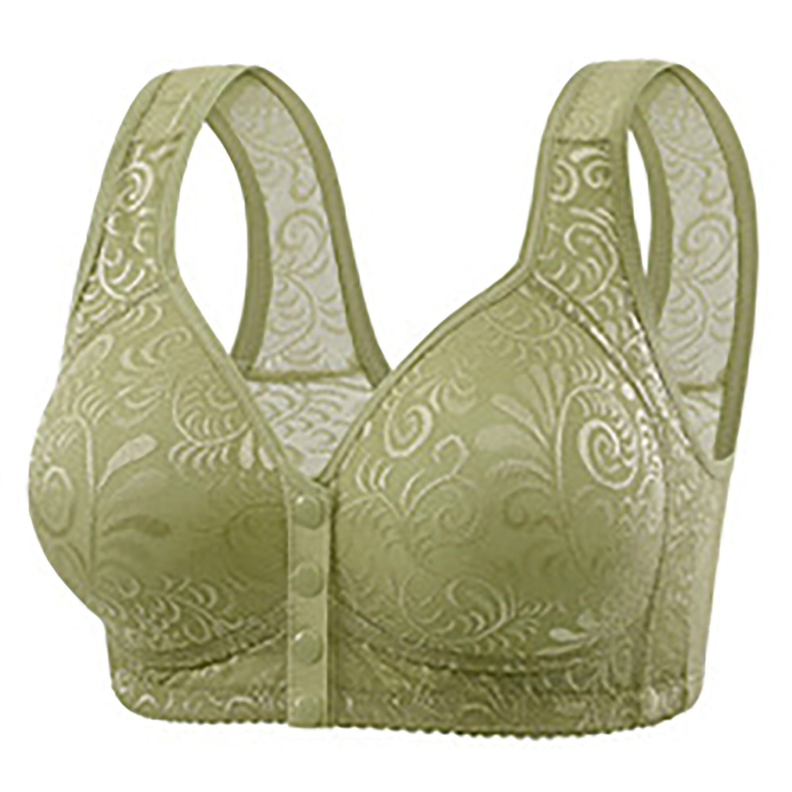 Levmjia Bras For Women Comfortable Cotton Front Closure No Wire Soft ...