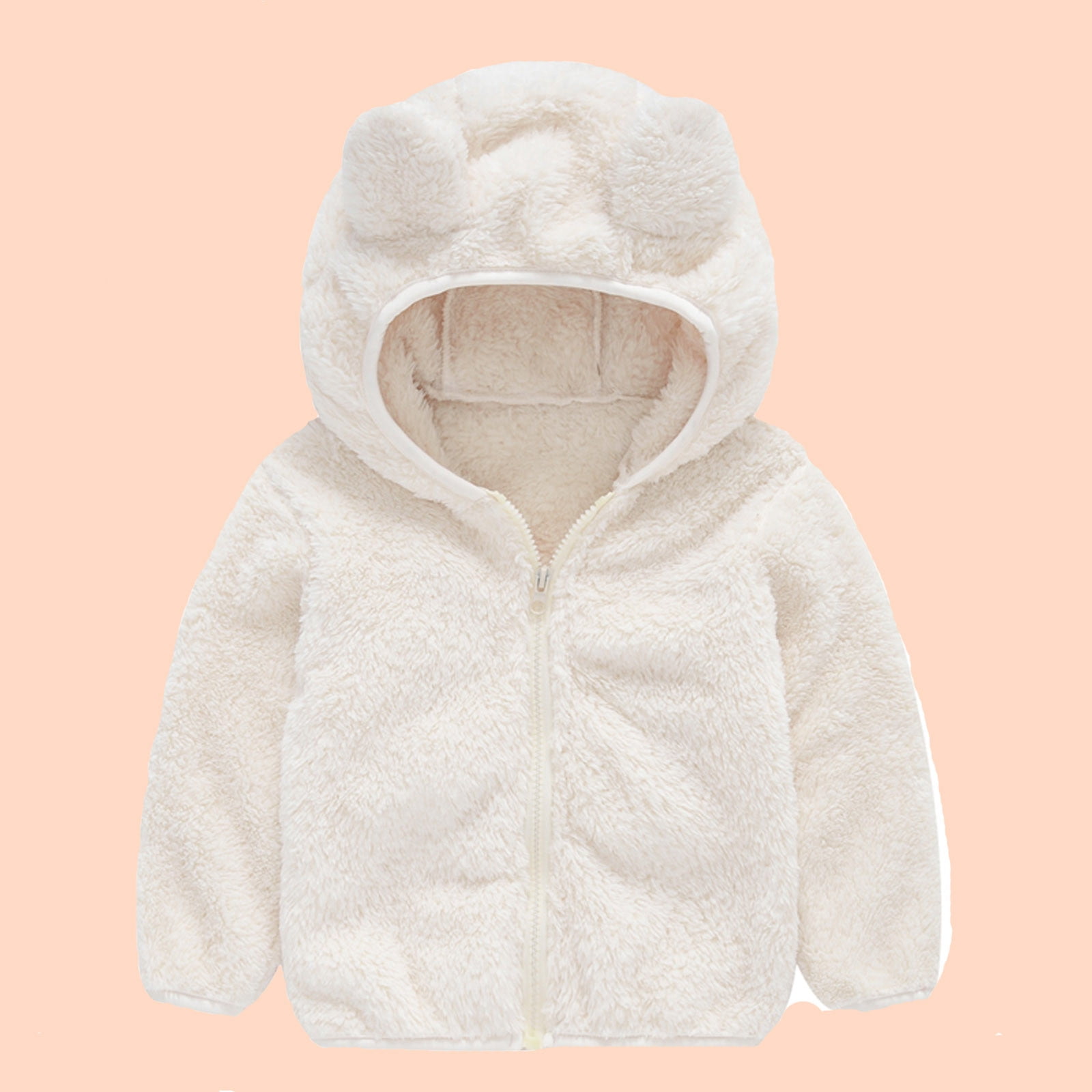 Levmjia Cute Bear Ears Winter Girls Hoodie Sweatshirt Hooded Coat Tops Long Sleeve Blouse ...