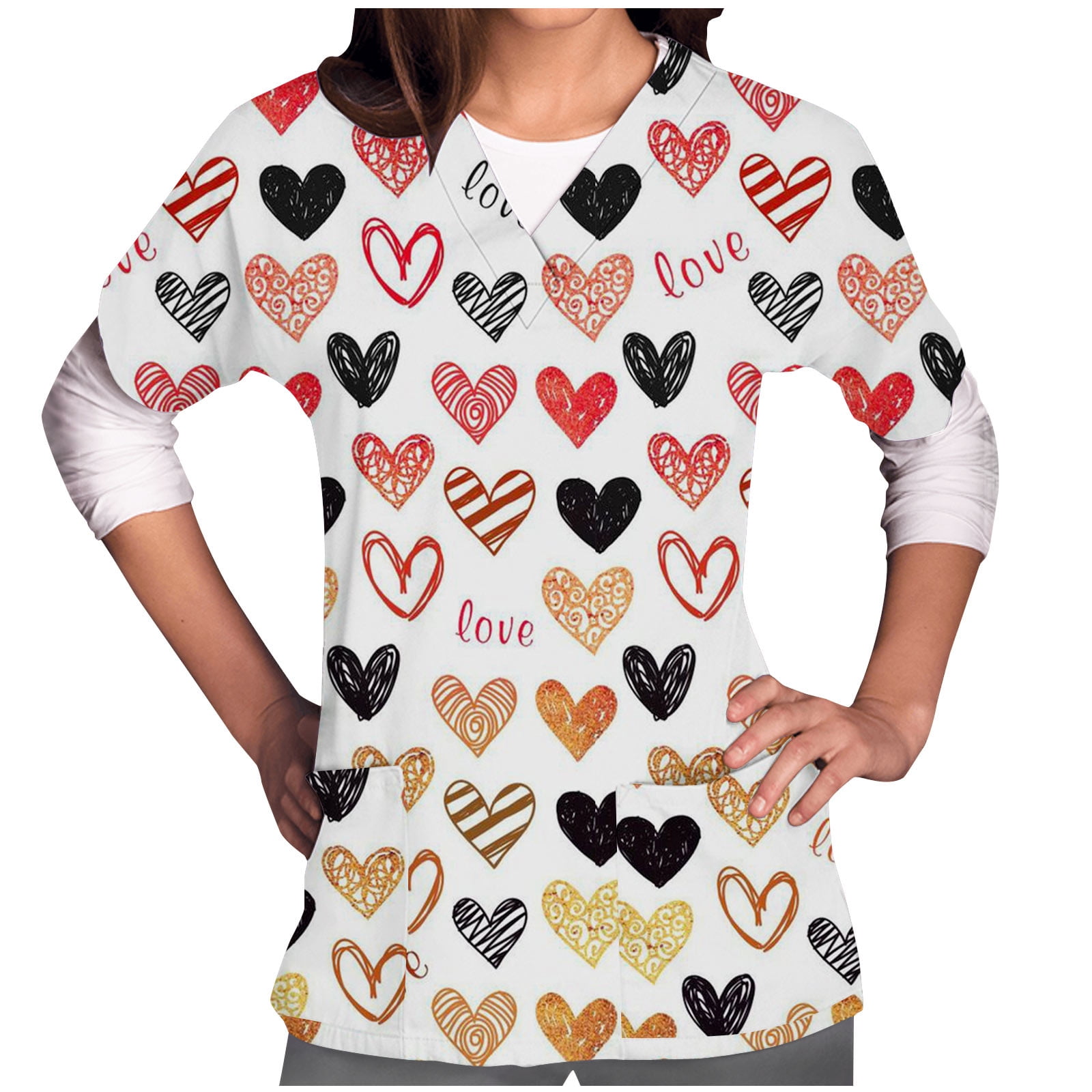 Levmjia Love Heart Cute T Shirts for Women Newest Arrivals Women's ...