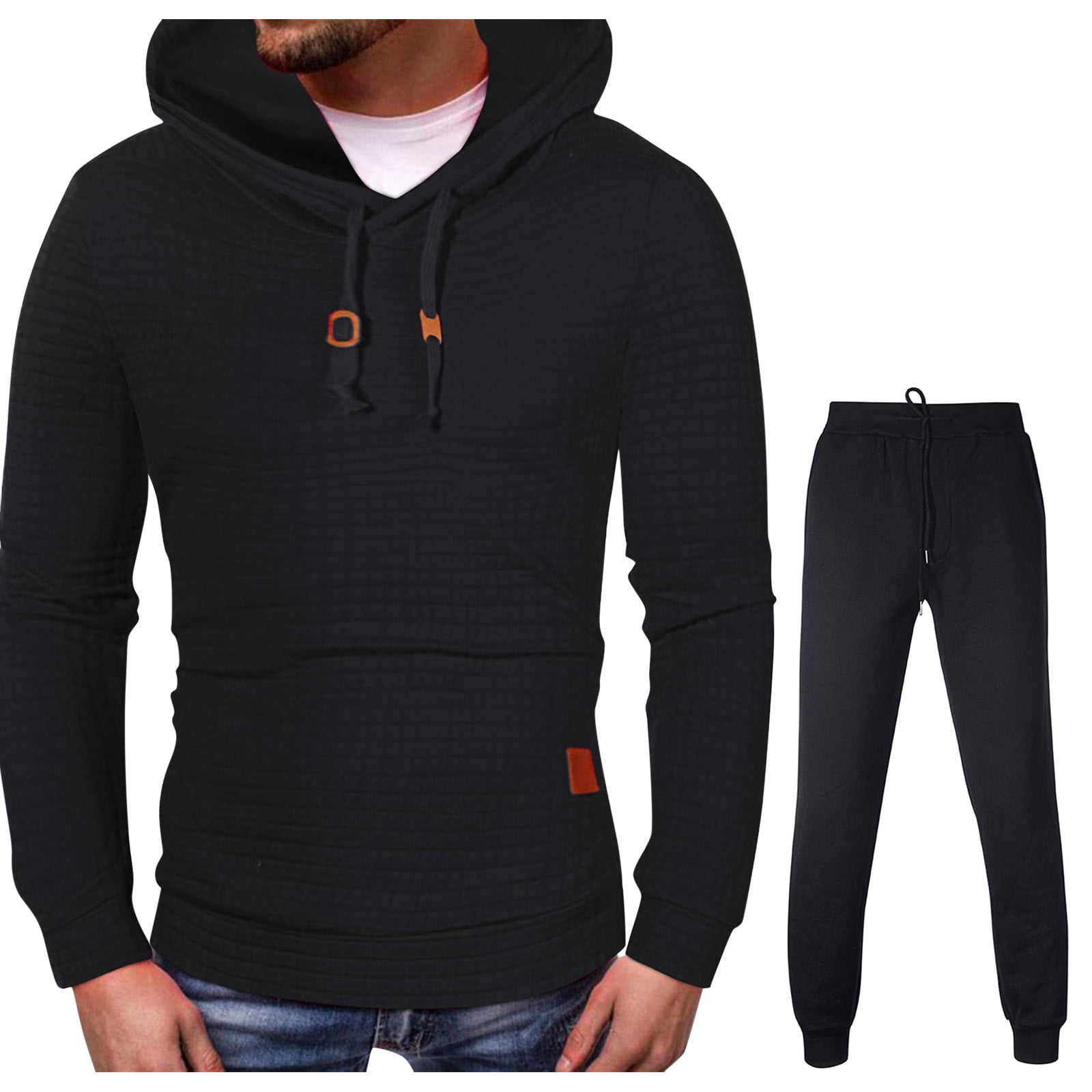 Levmjia Men Cargo Pants Athletic Fit Men's Winter Plaid Sweatshirt ...