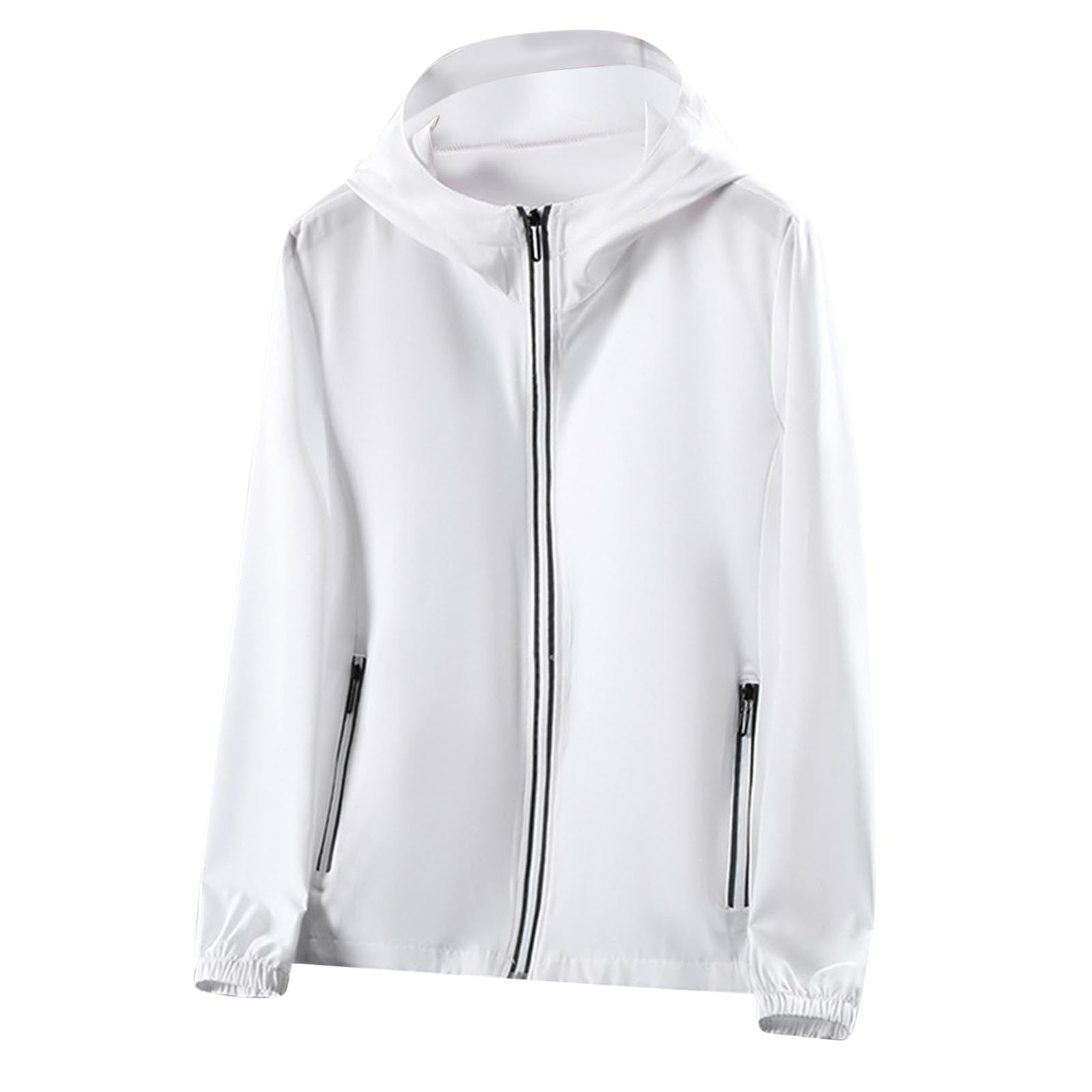 Levmjia Men's Sun Protection Jacket UPF50+ Hooded Lightweight ...