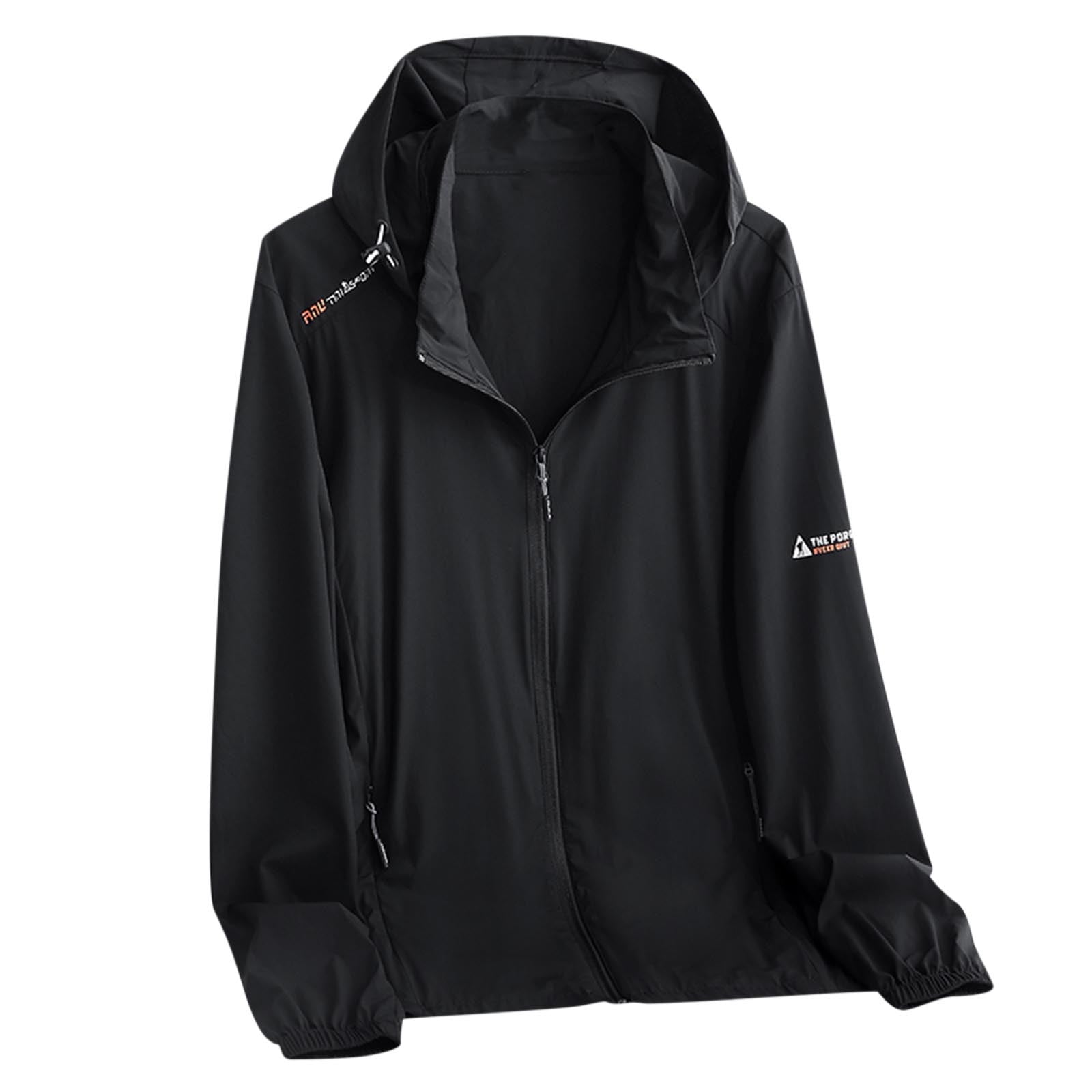Levmjia Men's UPF50+ Sun Protection Hoodie Nylon Spandex Lightweight ...