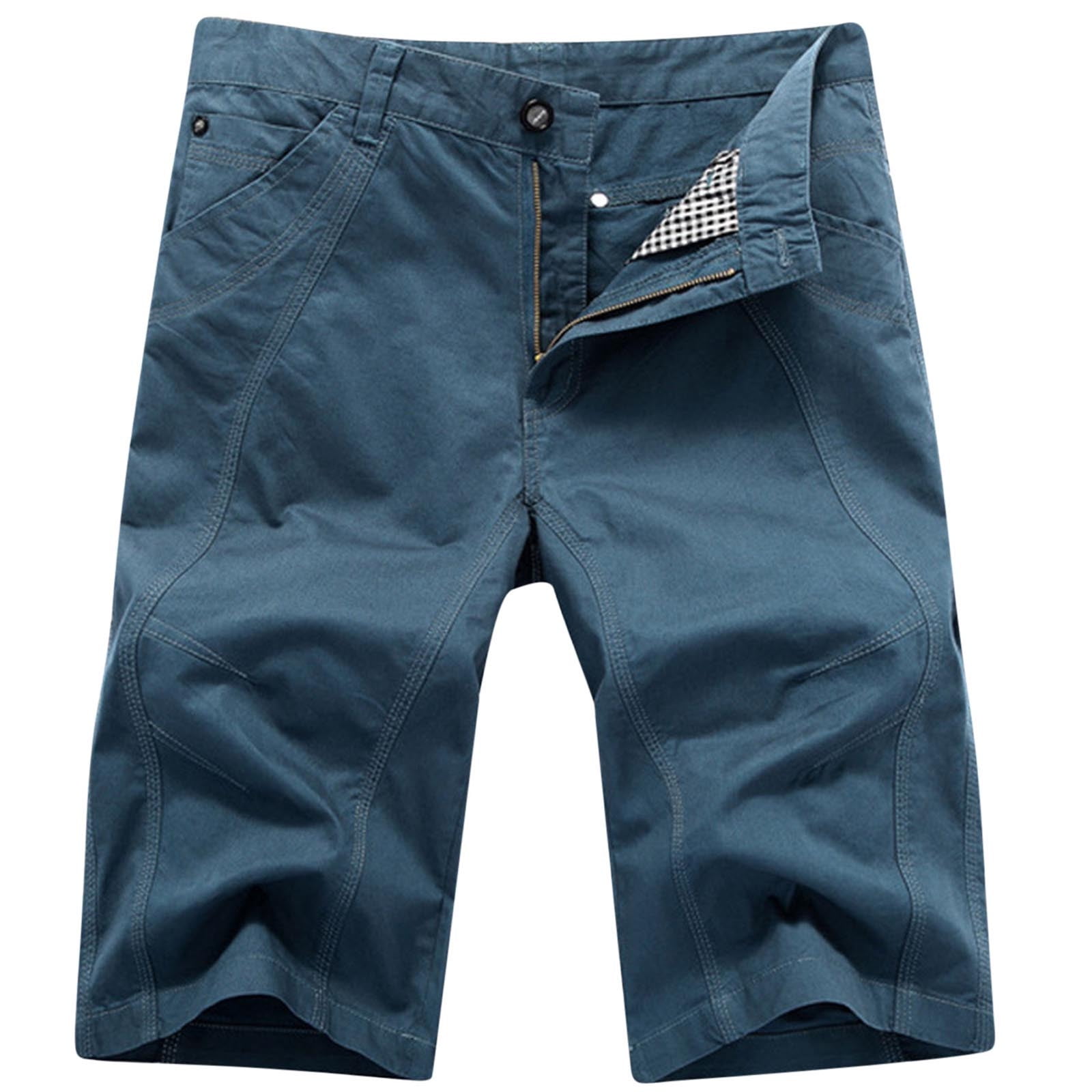 Levmjia Mens Cargo Shorts Clearance Plus Size Multi Pockets Relaxed