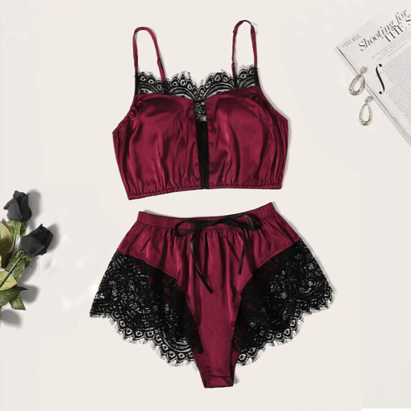 Levmjia Pajama Sets For Women Robes Nightgowns Women Sexy Tops Shorts