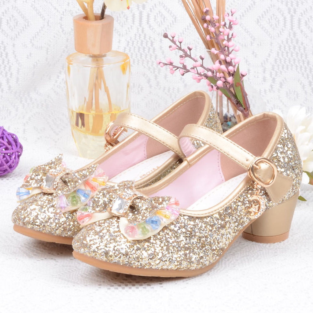 Levmjia Toddler Girl Dress Sandals Cute Shoes Kids Girls Pearl Crystal Bling Bowknot Single ...