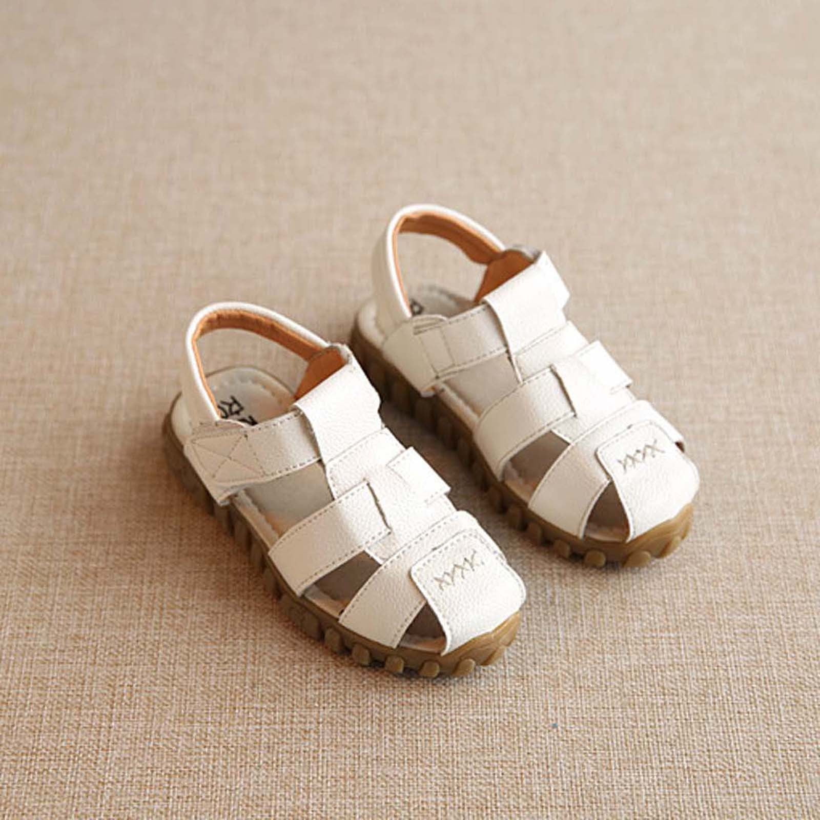 Levmjia Toddler Sandals Girls Soft Rubber Flats Summer Shoes Baby Girls ...