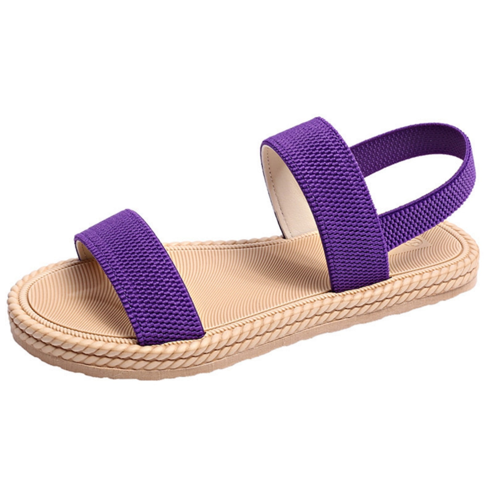 Levmjia Trendy Sandals For Women 2025 Retro Flat-Heeled Slip-On ...