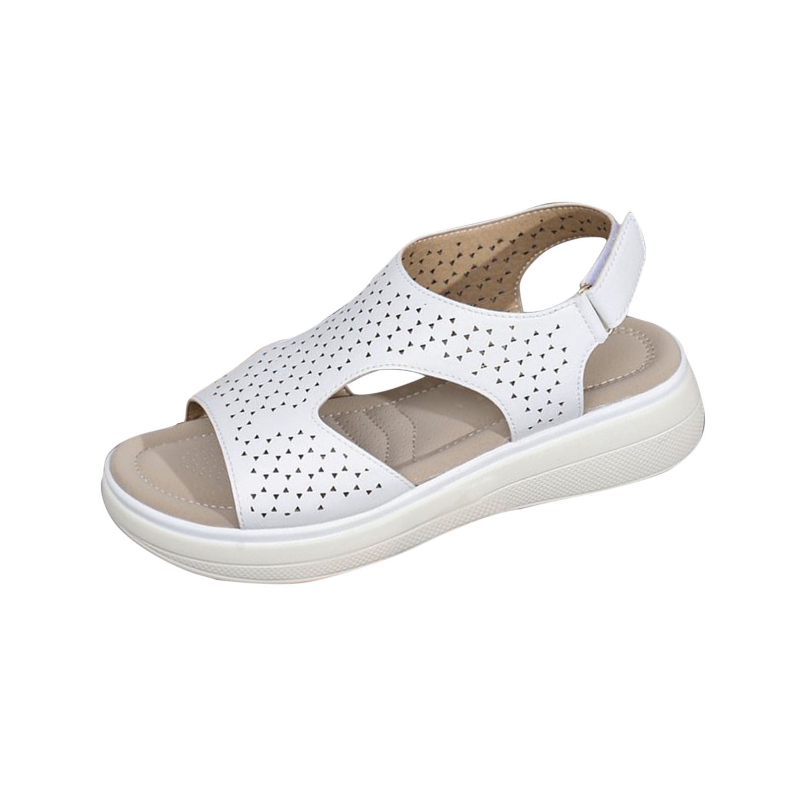 Levmjia Trendy Sandals For Women Wedge Heel Beach Sandals Cushioned ...