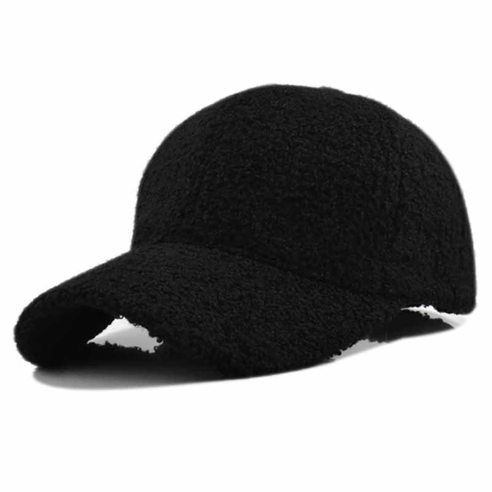 Levmjia Women Baseball Hat Knitted Winter Wool Wool Baseball Cap Solid ...
