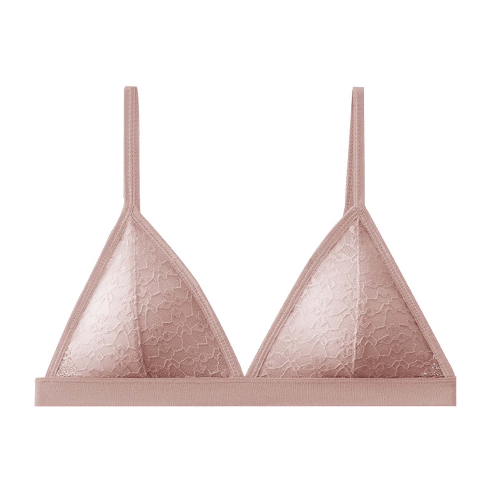 Levmjia Women Lace Bra No Underwire Comfortable Bralette Solid Color ...
