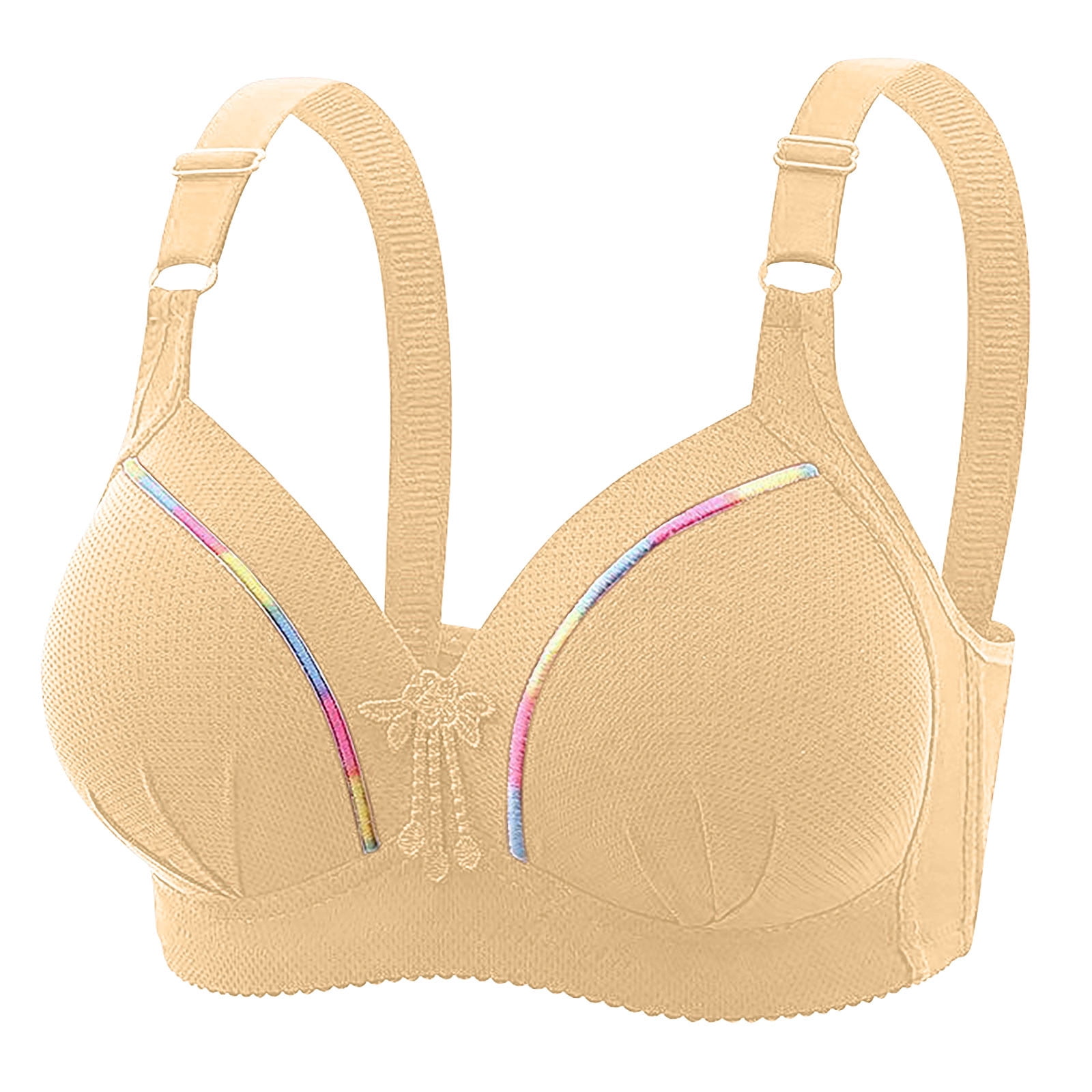 Levmjia Women Push Up Bra Wireless Comfortable Full Coverage Breathable Summer Bras for Women No ...