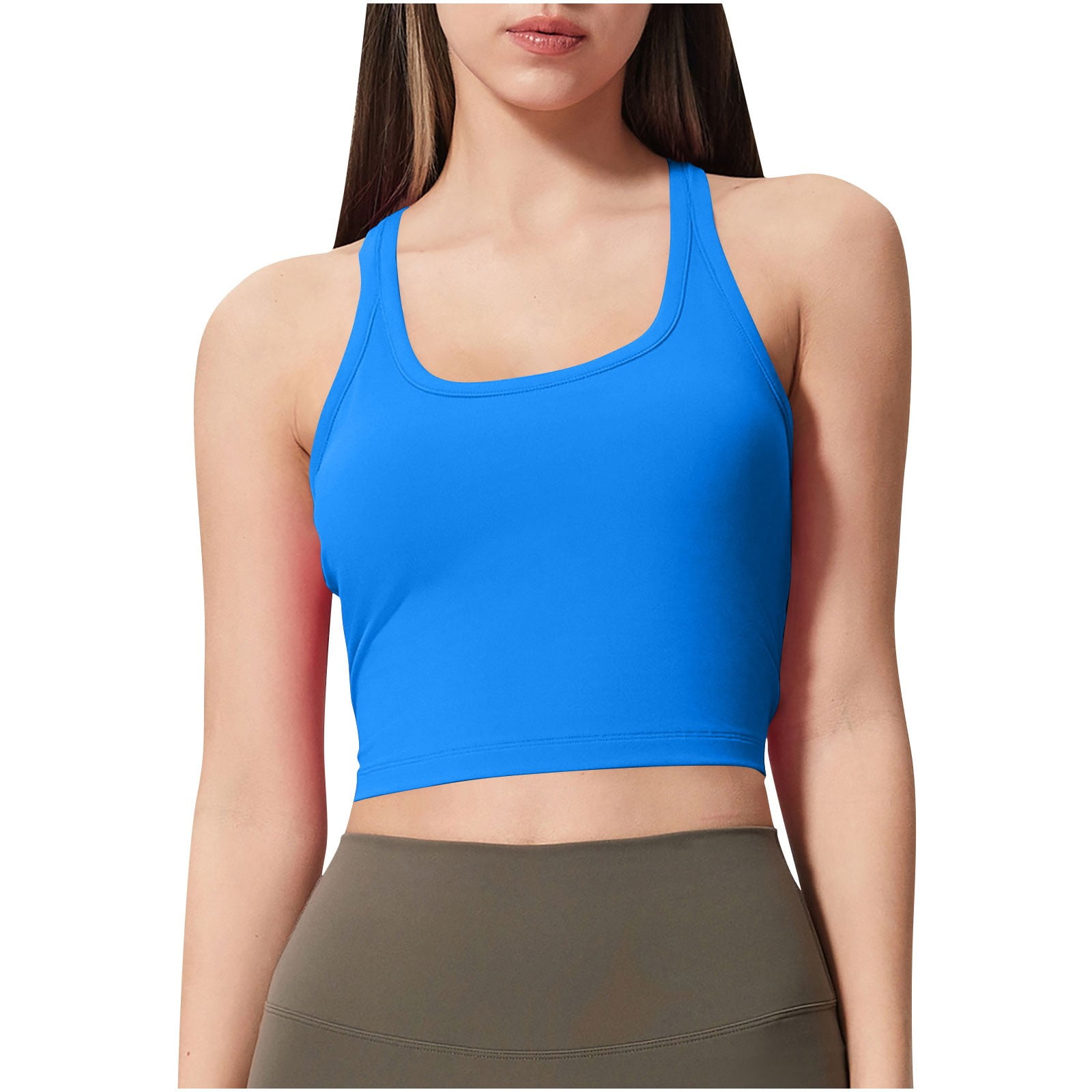 Levmjia Women Seamless Sports Bra Wireless Comfortable Yoga Bra High ...